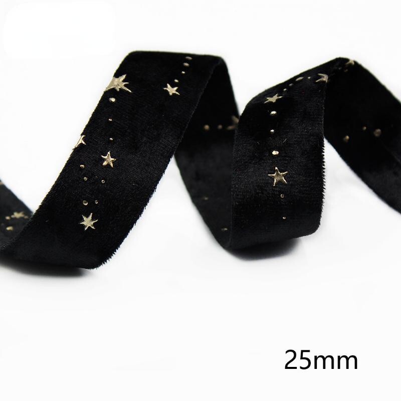 5/10 Meters Glitter Starry Bronzing Velvet Ribbon Trim Double-sided ...