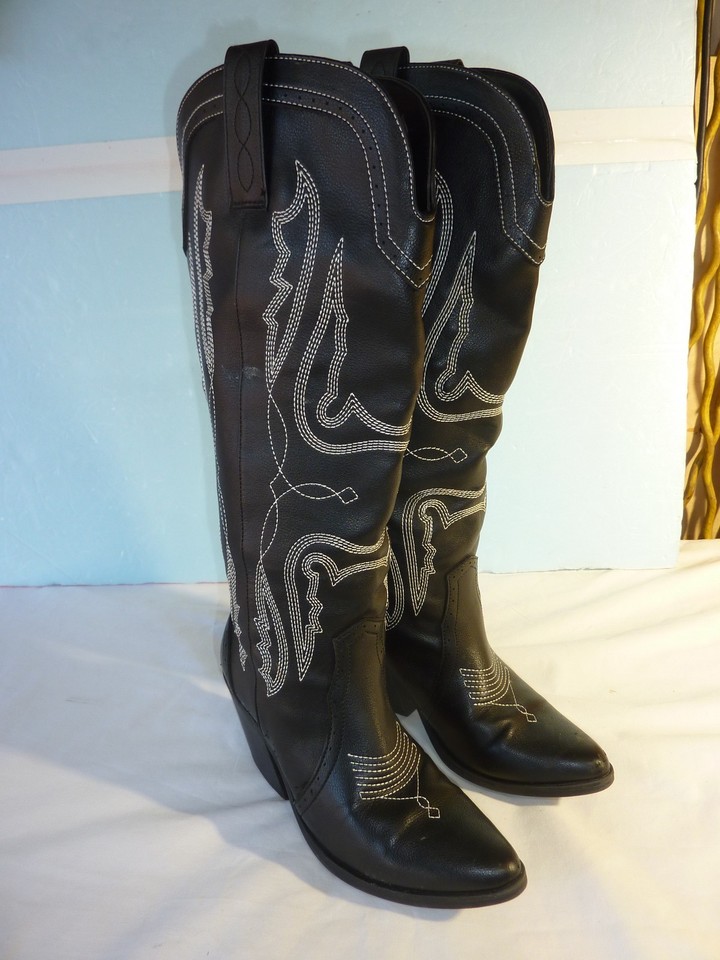 Kohl’s Briely Black Women's Tall Western Boots Size 7, 73277, {140}..... | eBay