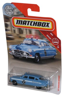 Matchbox MBX Rescue 3/20 (2018) Blue '51 Hudson Hornet Police Toy Car ...