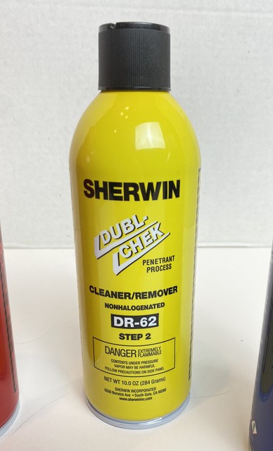 SHERWIN DUBL-CHEK DR-62 Cleaner Remover Penetrant Step 2 Weld Crack ...