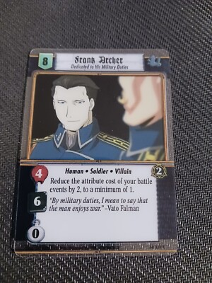 Fullmetal Alchemist TCG Joyride Frank Archer Transmuted NM | eBay