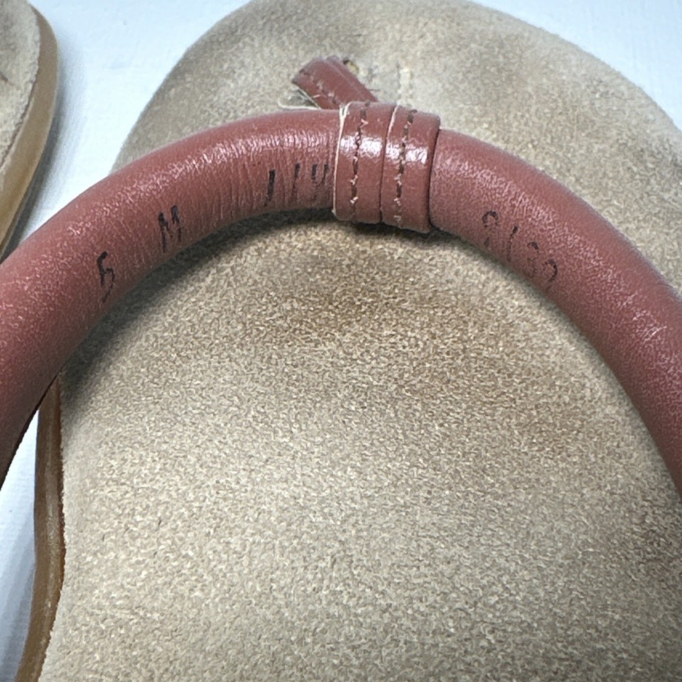 VTG G.H. Bass & Co Sunjuns Womens Strappy Flat Sandals BROWN Leather THONGS 5M 5 | eBay