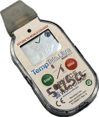 SENSITECH TEMP TALE ULTRA USB MONITOR FOR DRY ICE T17009577 REV A LEVEL ...