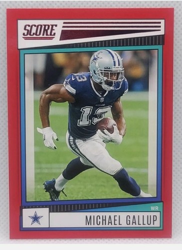 Michael Gallup Dallas Cowboys Card Near Mint 2022 Score Football Red ...