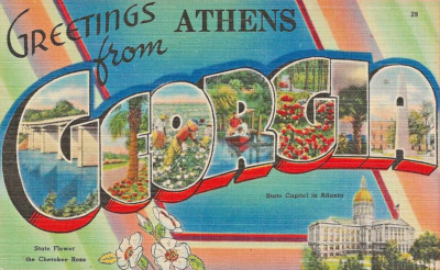 An "ATHENS, GEORGIA" Large Letters Roadside Attraction Pictures ...