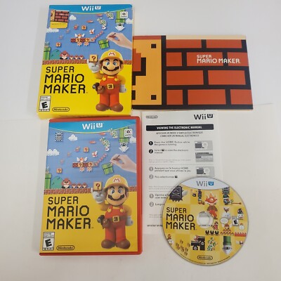 Super Mario Maker (Nintendo Wii U) Complete SET | eBay