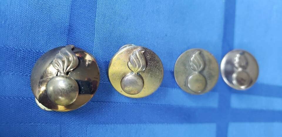 Set of Four Vintage US ARMY ORDINANCE CORPS GOLD COLORED LAPEL HAT PIN ...