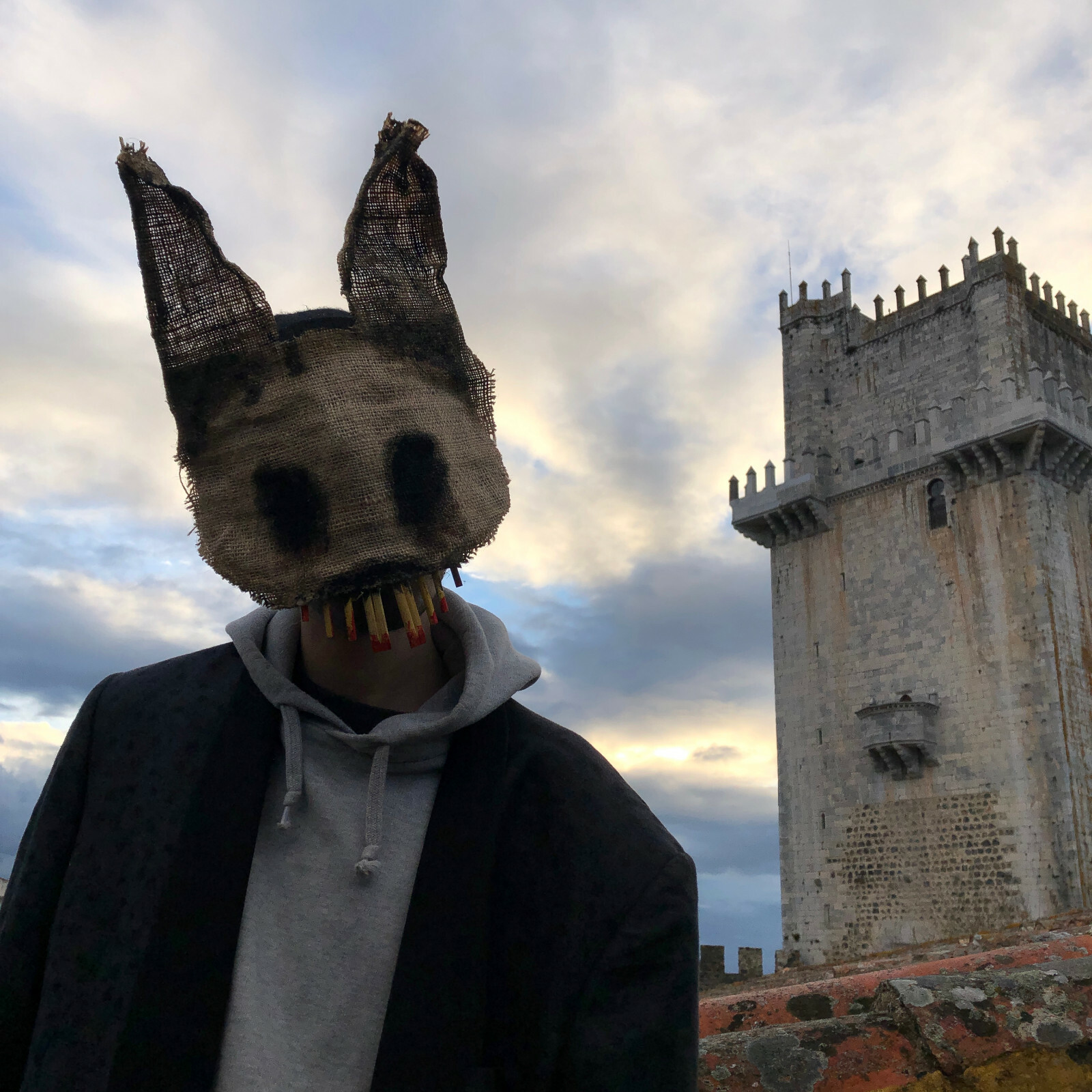 Creepy Scary Burlap Rabbit Masks, Custom Handmade Horror Props, Adult ...