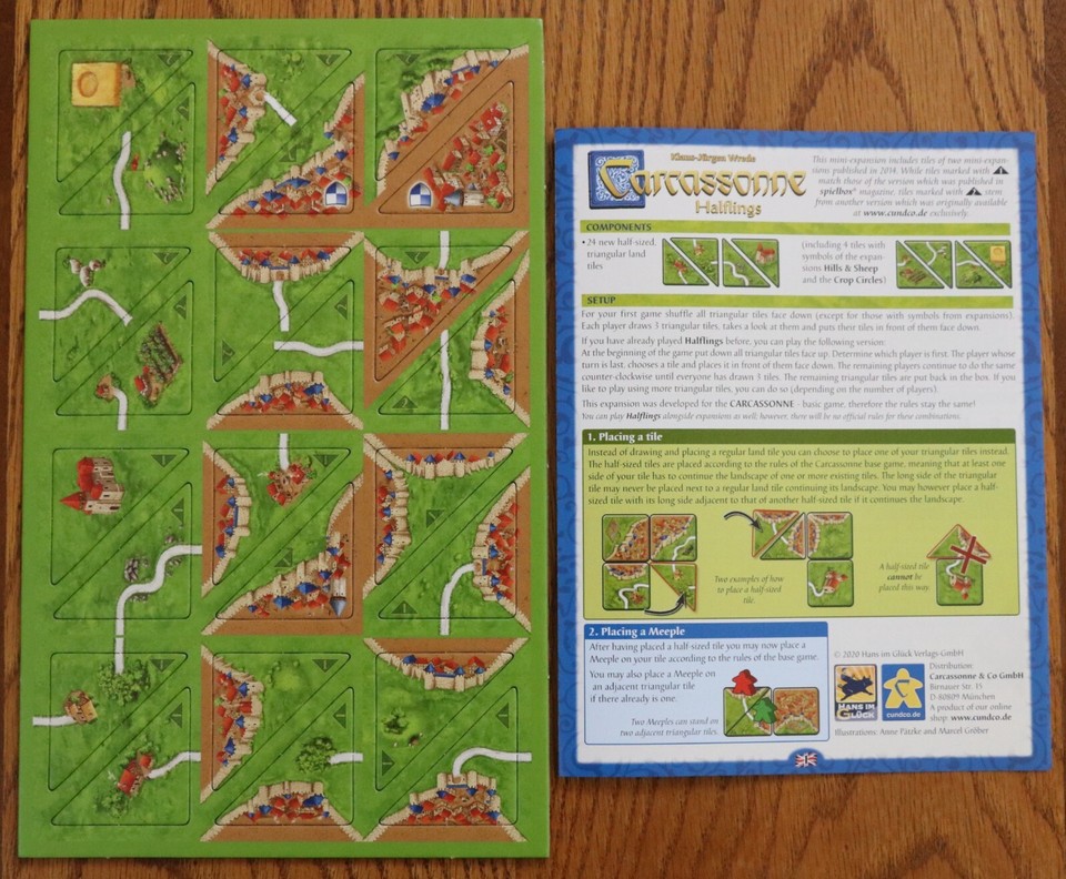 Carcassonne Promo Board Game New Art Edition Mini Expansions Upgrades ...