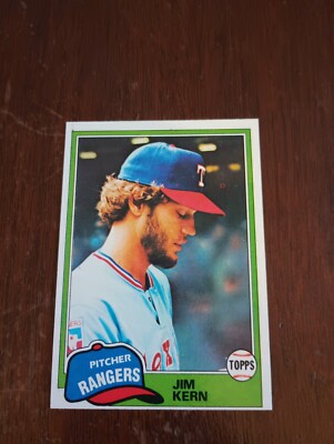1981 Topps #197 Jim Kern (NRMT) | eBay