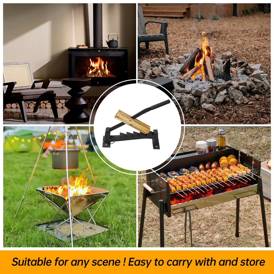 1 Pack CCJH Wall Mount Steel Firewood Splitter, Firewood Cutting Tool for Home | eBay