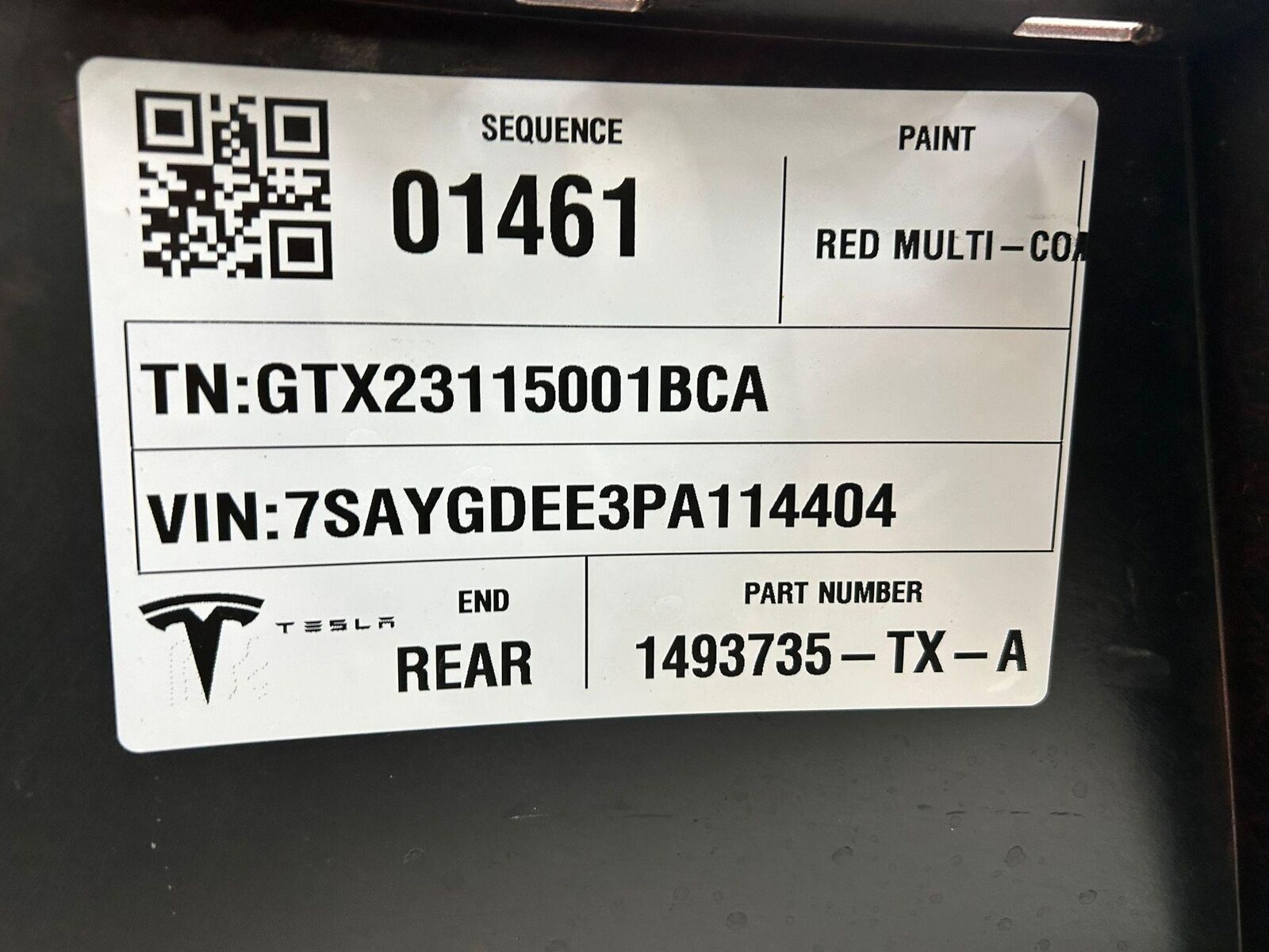 Tesla Model Y Rear Bumper Cover 2020-2023 with Lower Valance OEM ...