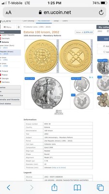 Rear Gold Coin | eBay