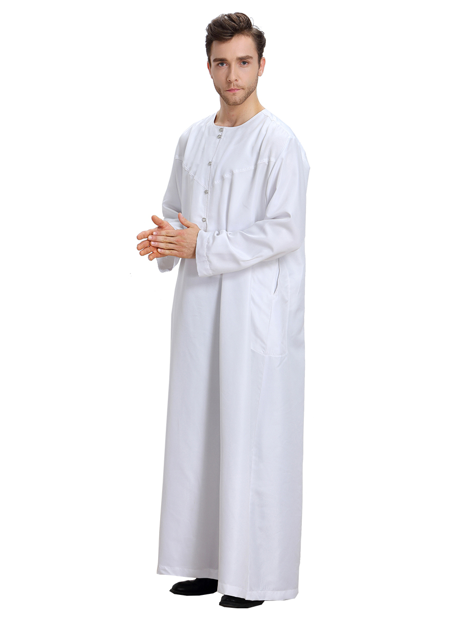 Thobe Dishdasha Men Thawb Jubba Thoub Muslim Islam Abaya Daffah Kaftan ...