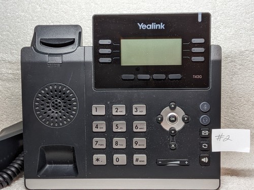 Yealink SIP-T42G Gigabit IP VOIP Phone and Stand Working Ships From USA ...