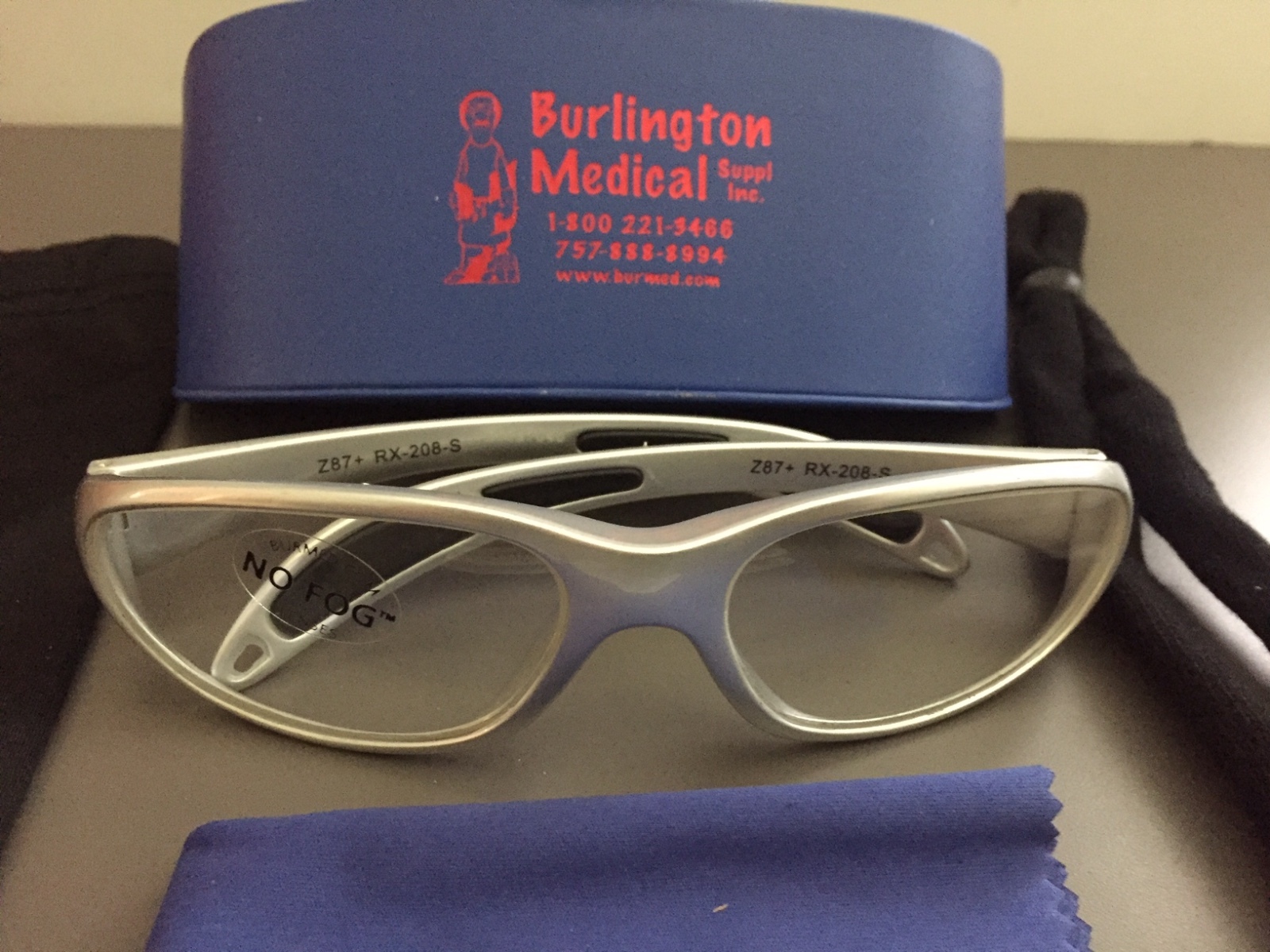 Brand New Burlington Medical Lead Glasses - Silver | eBay