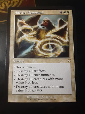 Austere Command , Commander Brothers War , Near Mint , MTG , FREE ...