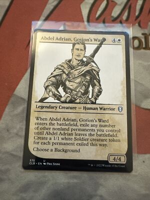 1x (375) Abdel Adrian, Gorion's Ward - SHOWCASE RULEBOOK MTG Commander ...