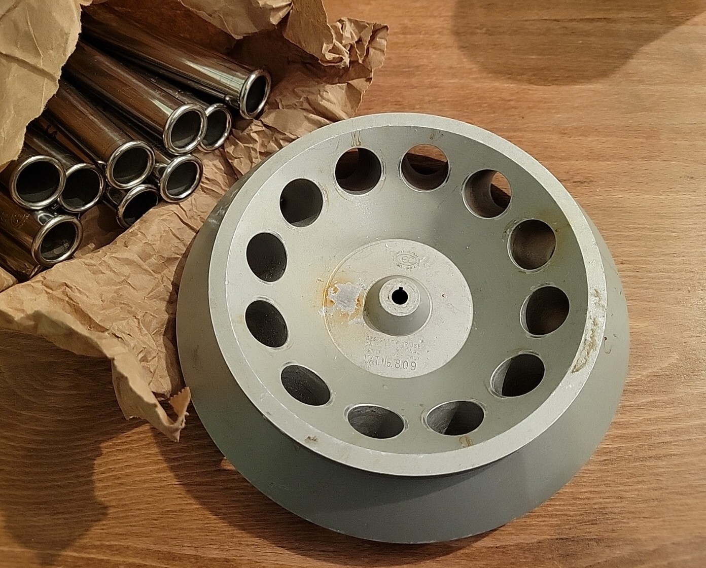 IEC 809 Fixed-angle Centrifuge Rotor W/ 12 #302 tube shield inserts | eBay