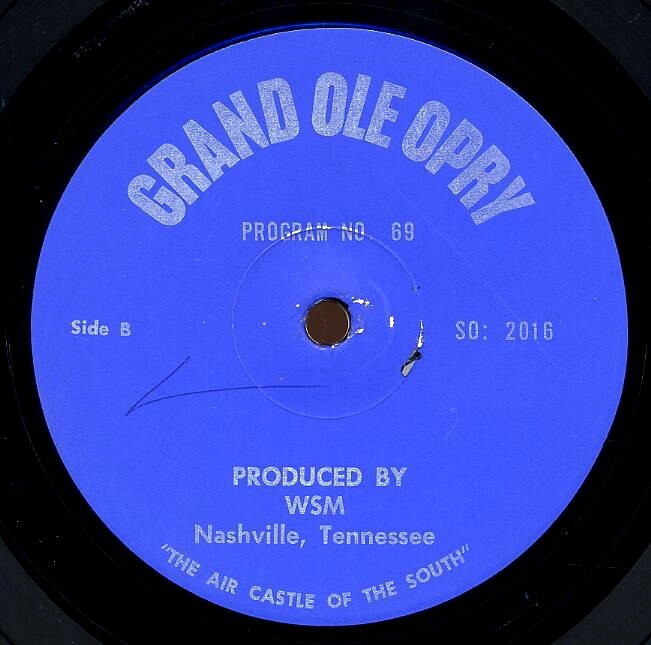 GEORGE MORGAN MAYBELLE CARTER GRAND OLE OPRY ORIGINAL RADIO SHOW RECORD ...