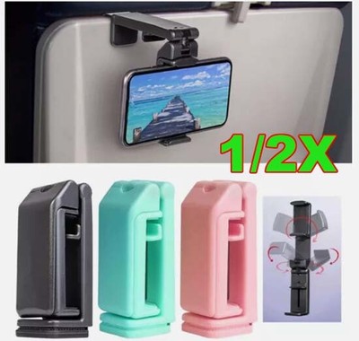 1/2PCS 360°Adjustable Mobile Phone Holder Airplane Travel Desk Swivel ...