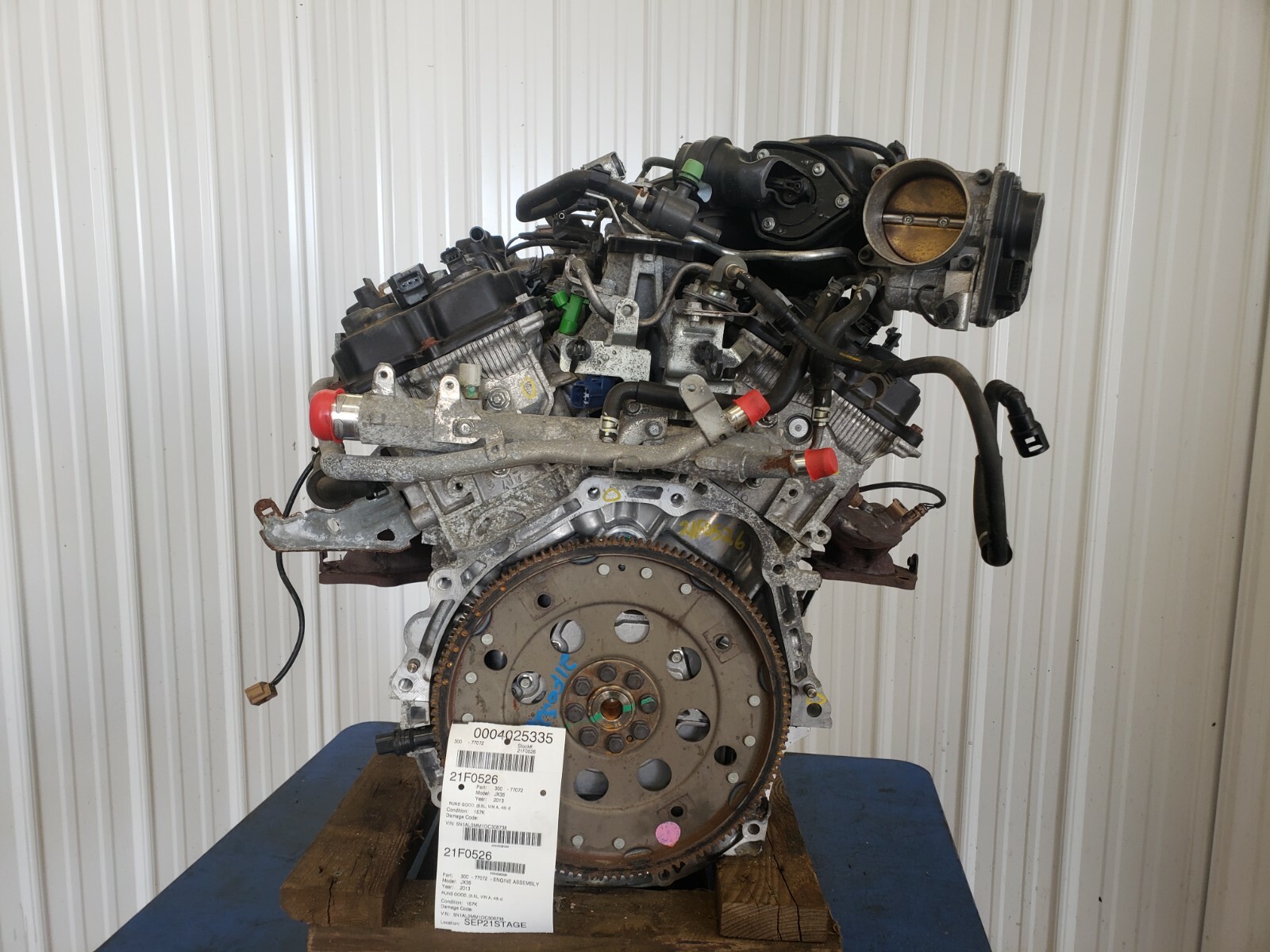 2013 INFINITI JX35 3.5 ENGINE MOTOR 157,414 MILES NO CORE CHARGE VQ35DE ...