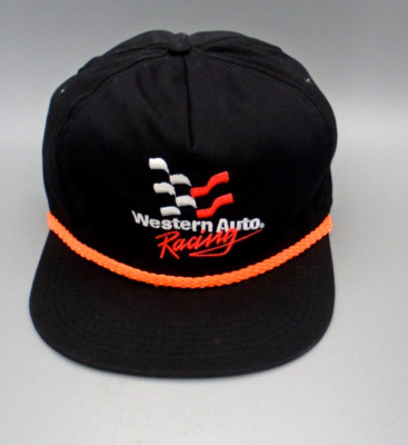 Vintage Western Auto Racing NASCAR NHRA Snapback Trucker Made in USA ...