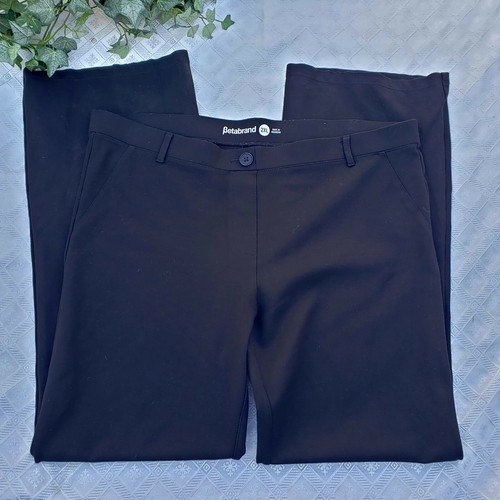 Black Dress Pants 2XL Casual Business Ponte Knit Plus Size Betabrand | eBay