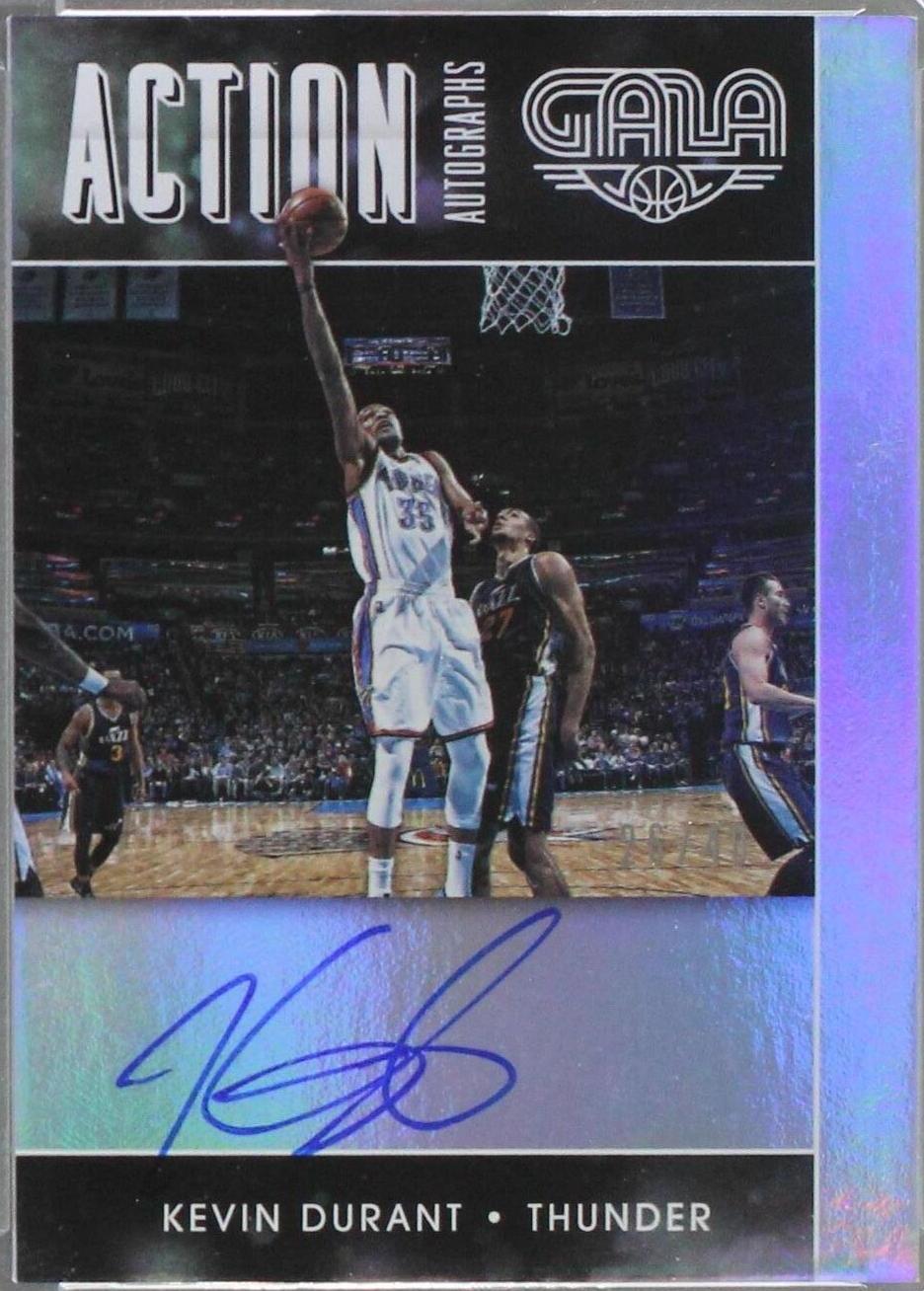2015-16 Panini Gala - Action Autographs Kevin Durant #AA-KDR /40 (AU ...