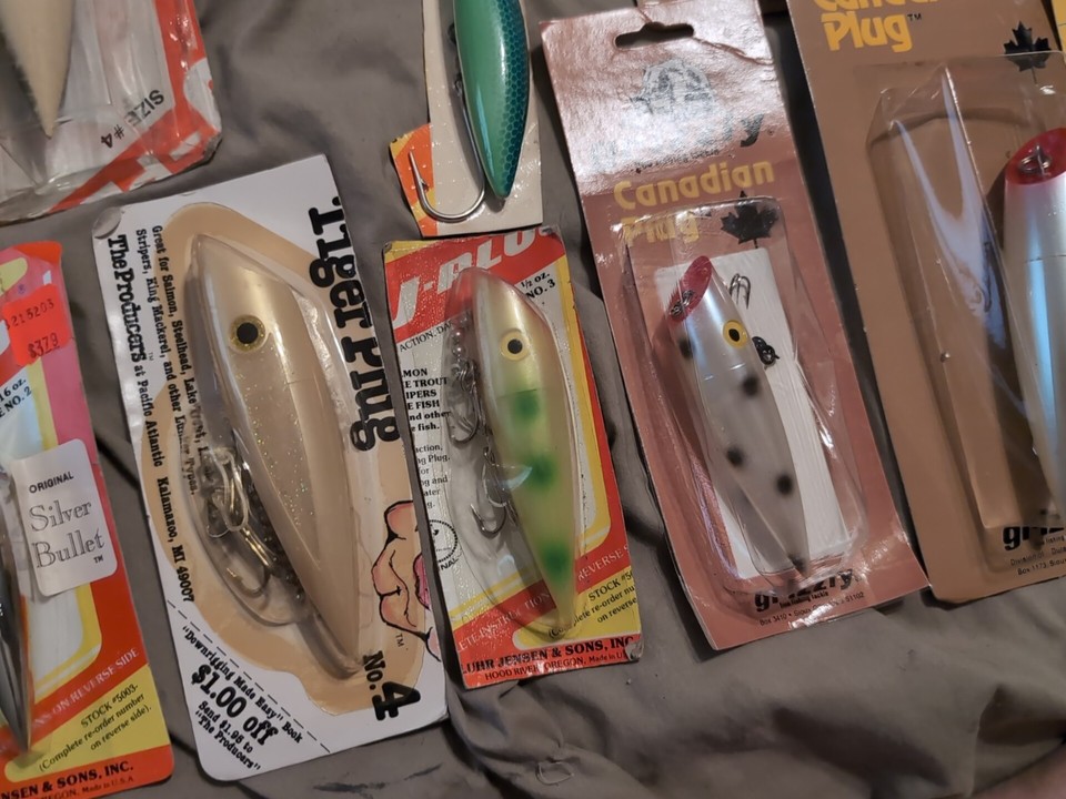 12 J-Plugs Salmon Trolling Fishing Lures Baits | eBay