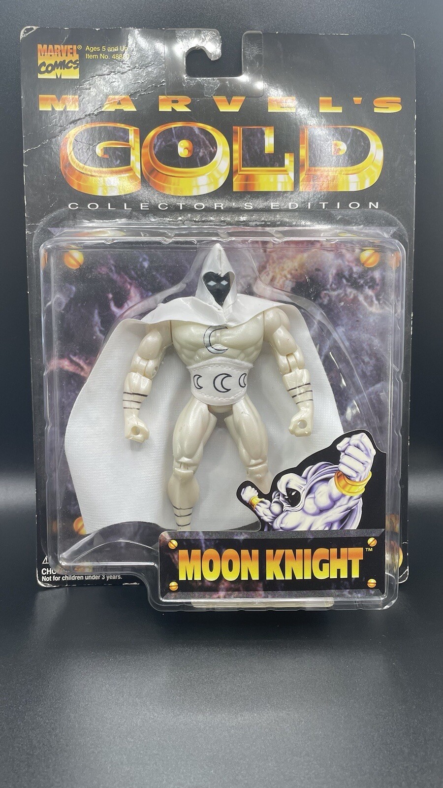 MOON KNIGHT 1997 Marvel's Gold Action Figure TOY BIZ Collector's ...