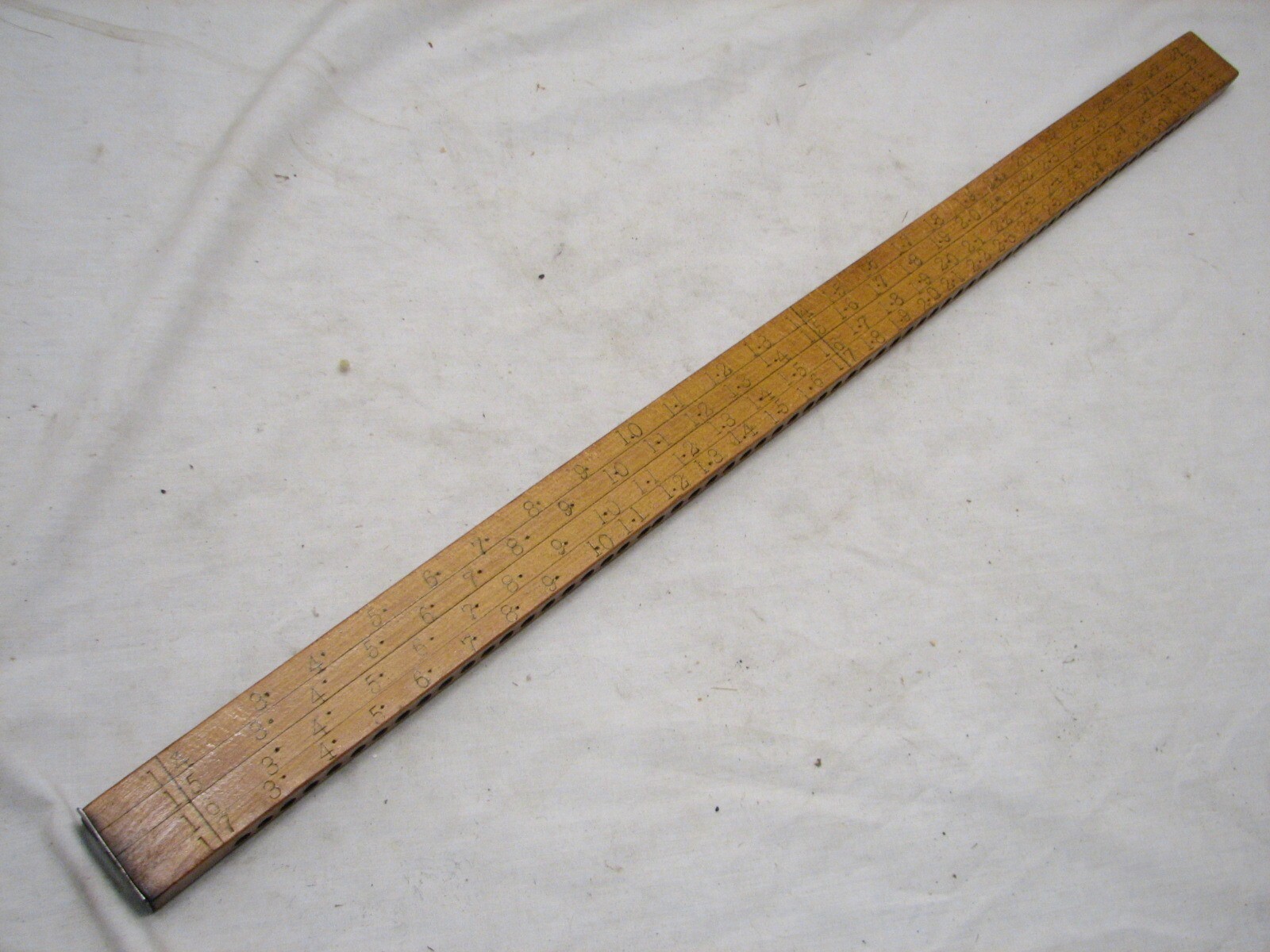 Unique Antique Wood Lumber Logging Rule Tool Board Feet 24" Yard ...