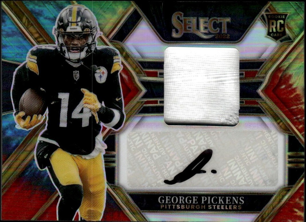 2022 Panini Select - Rookie Signature Memorabilia George Pickens #RSM ...