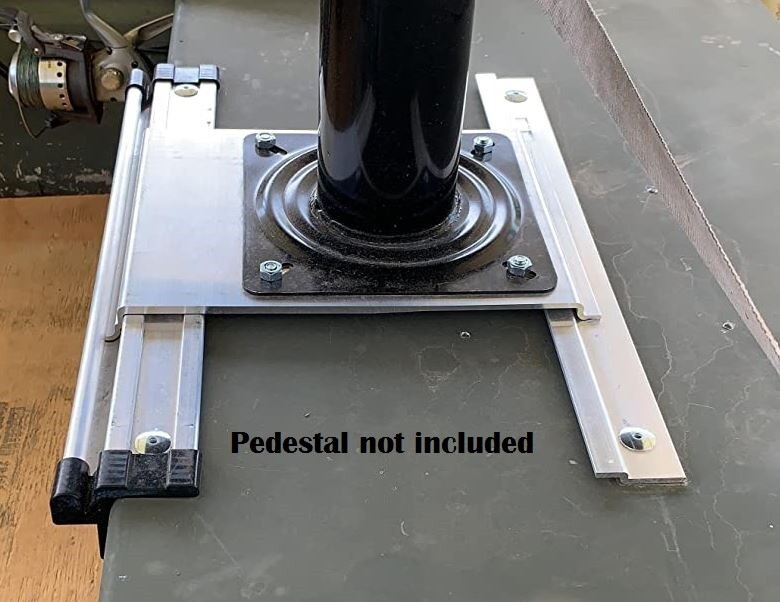 Boat Seat Mount Plate Bracket Universal Bench Pin Post Pedestal Utility Jon Base | eBay