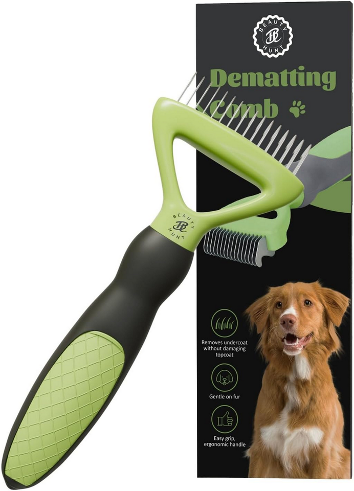 Pet Dematting Rake Comb Tangled Hair Brush Grooming Detangling Knotting ...