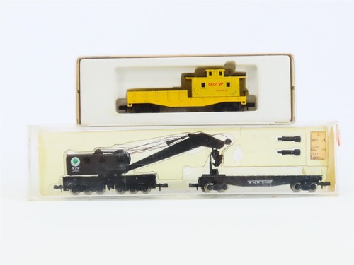 N Scale Freight Rivarossi Arnold Southern MOW Crane w/ Work Car ...