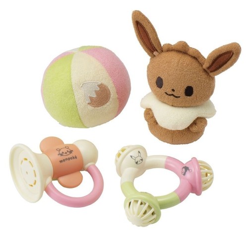 Pokemon MONPOKE Rattle Set Eevee JAPAN OFFICIAL | eBay
