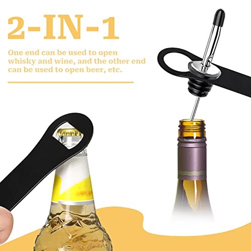 2 Pieces Bottle Opener and Pour Spout Remover Flat Bar Key for ...
