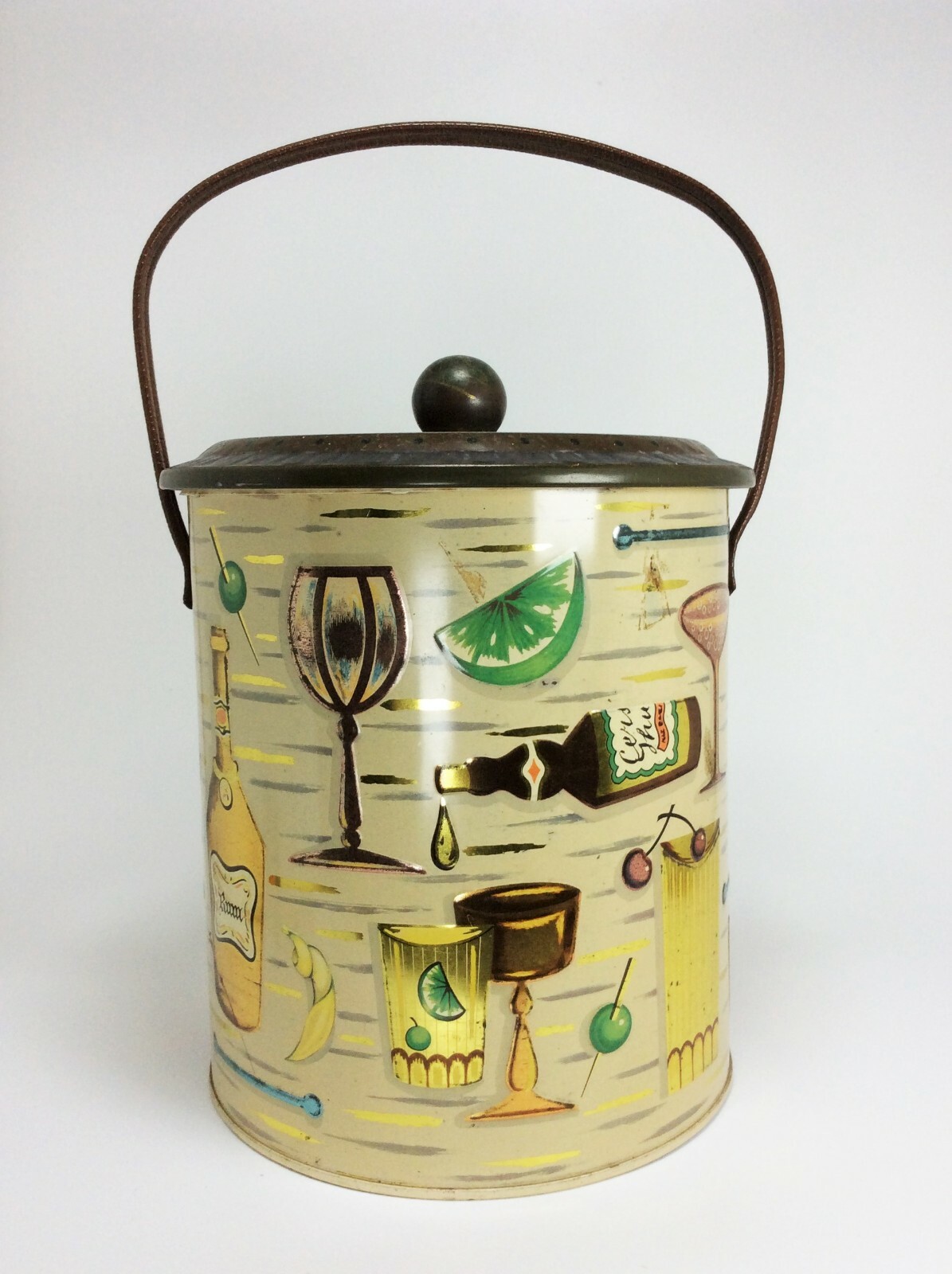 Fantastic Mid Century Ice Bucket Hoadley's Chocolates Tin | eBay