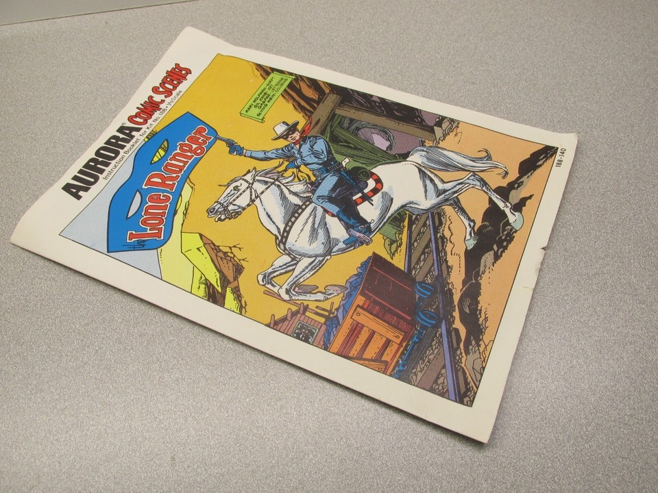 Vintage 1974 Aurora Comic Scenes Lone Ranger Model Kit BOX & COMIC - No ...