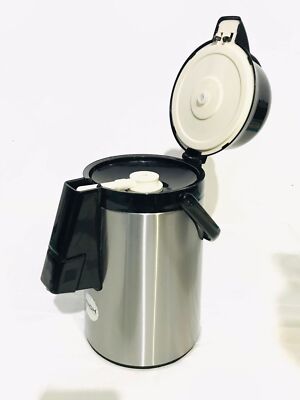 Air Pot Flask Pump Action Vacuum Insulated Safety Lock Carry Handle 2.5 ...