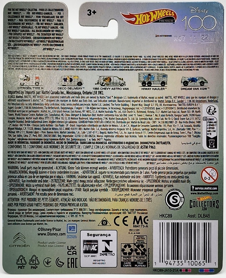 HOT WHEELS 2023 DISNEY'S 100 YEARS FINDING NEMO's DORY DREAM VAN XGW ...