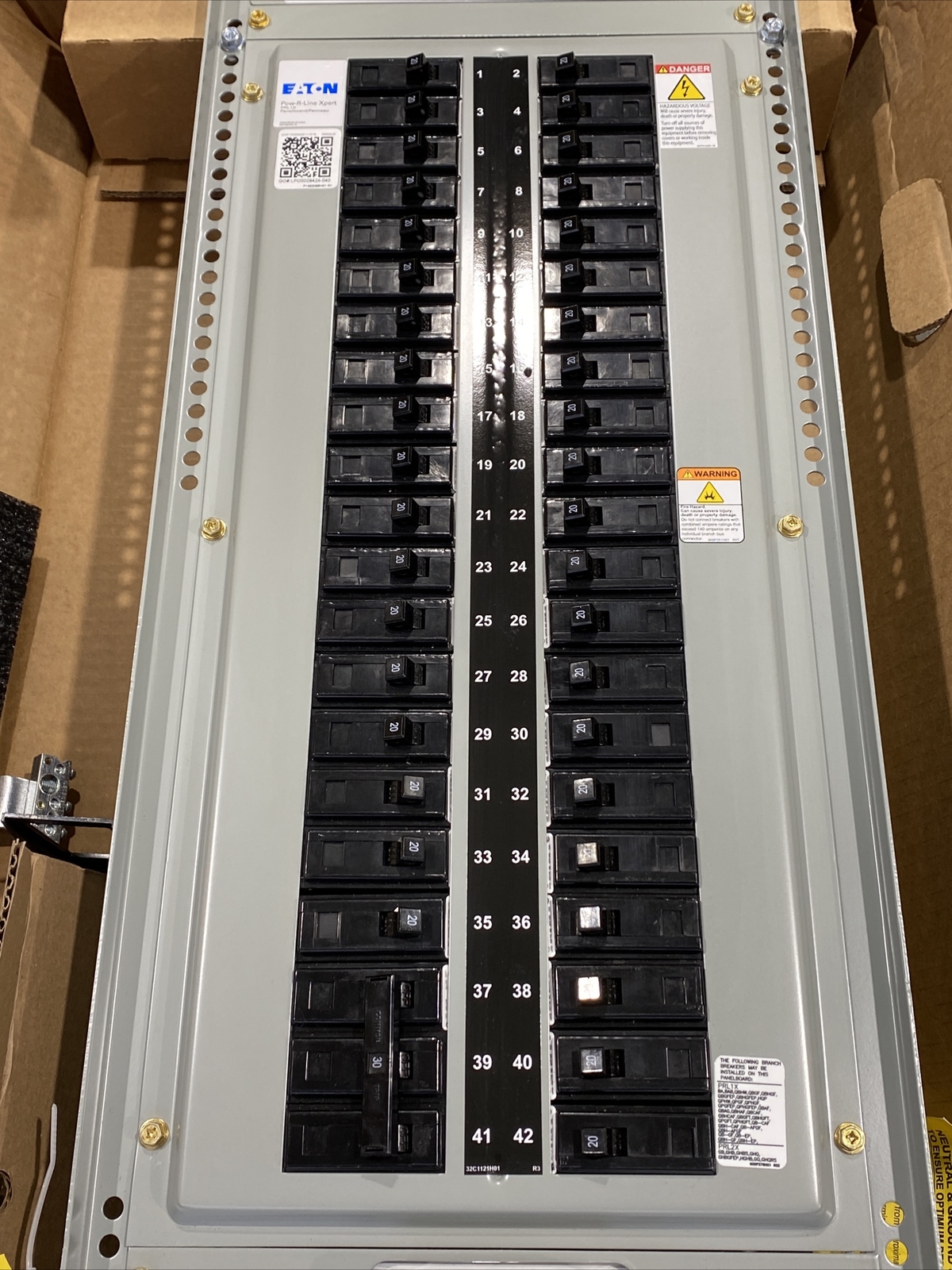 Eaton 100 AMP Panel Board 1C96646G09 W/SPD Series Surge Protective ...