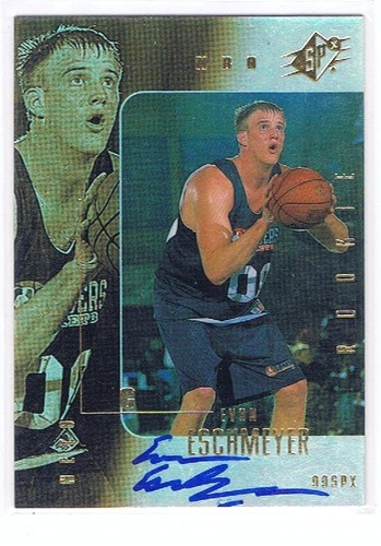1999 SPx Evan Eschmeyer Northwestern Wildcats Basketball Autograph ...