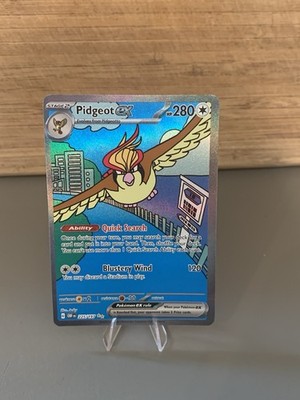 Pokémon Pigeot EX TCG Card 225/197 Obsidian Flames Special Illustration ...