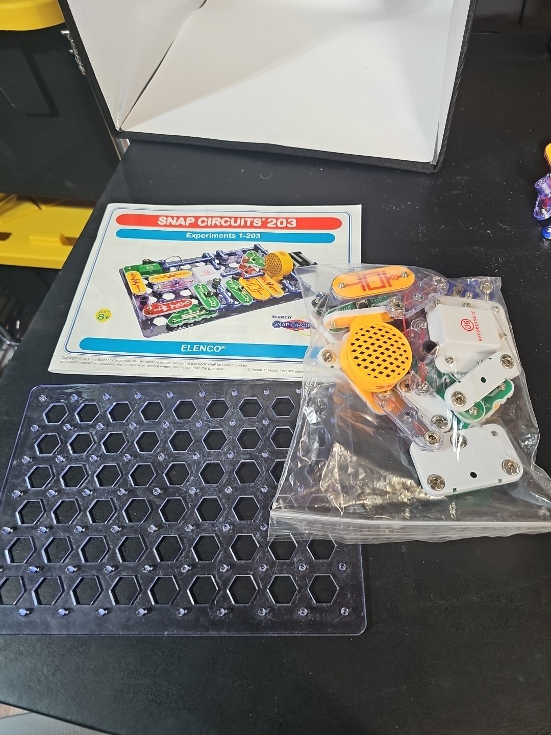 ELENCO SNAP CIRCUITS 203 NO BOX BUILD OVER 200 ELECTRONIC SCIENCE ...