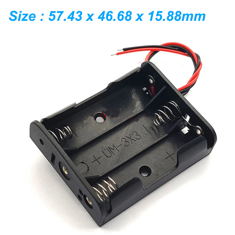 AA Battery Holder Case Storage Box 1 2 3 4 5 6 8 10 Optional D Cells ...
