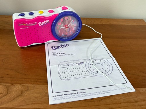 Vintage 1995 Barbie Clock Radio, BE-300, Fully Operational with ...