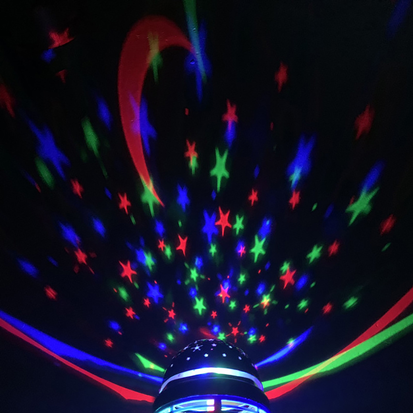 Led Projector Spinning Decorative Rotating Ball Shape Led Night Light ...