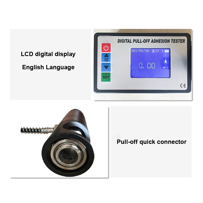 Digital Manual Pull-off Adhesion Tester Coating Paint Adhesion Strength ...